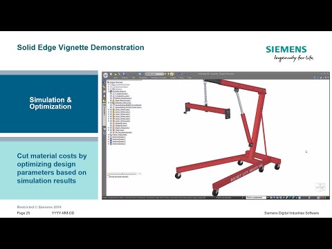 Solid Edge Simulation And Optimization Youtube