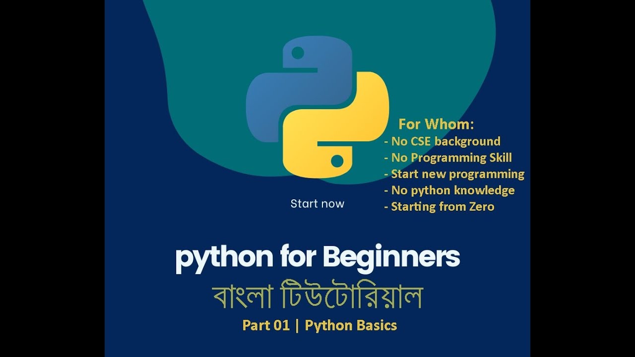 Python Bangla Tutorial For Beginners Part 01 Python Basics Youtube