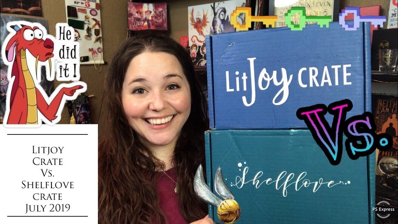Litjoy Crate Vs Shelflove Crate July 2019 Book Box Battle Youtube
