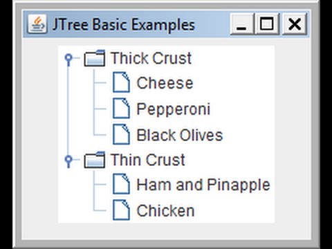 Using Jtree To Display A Hierarchy Youtube
