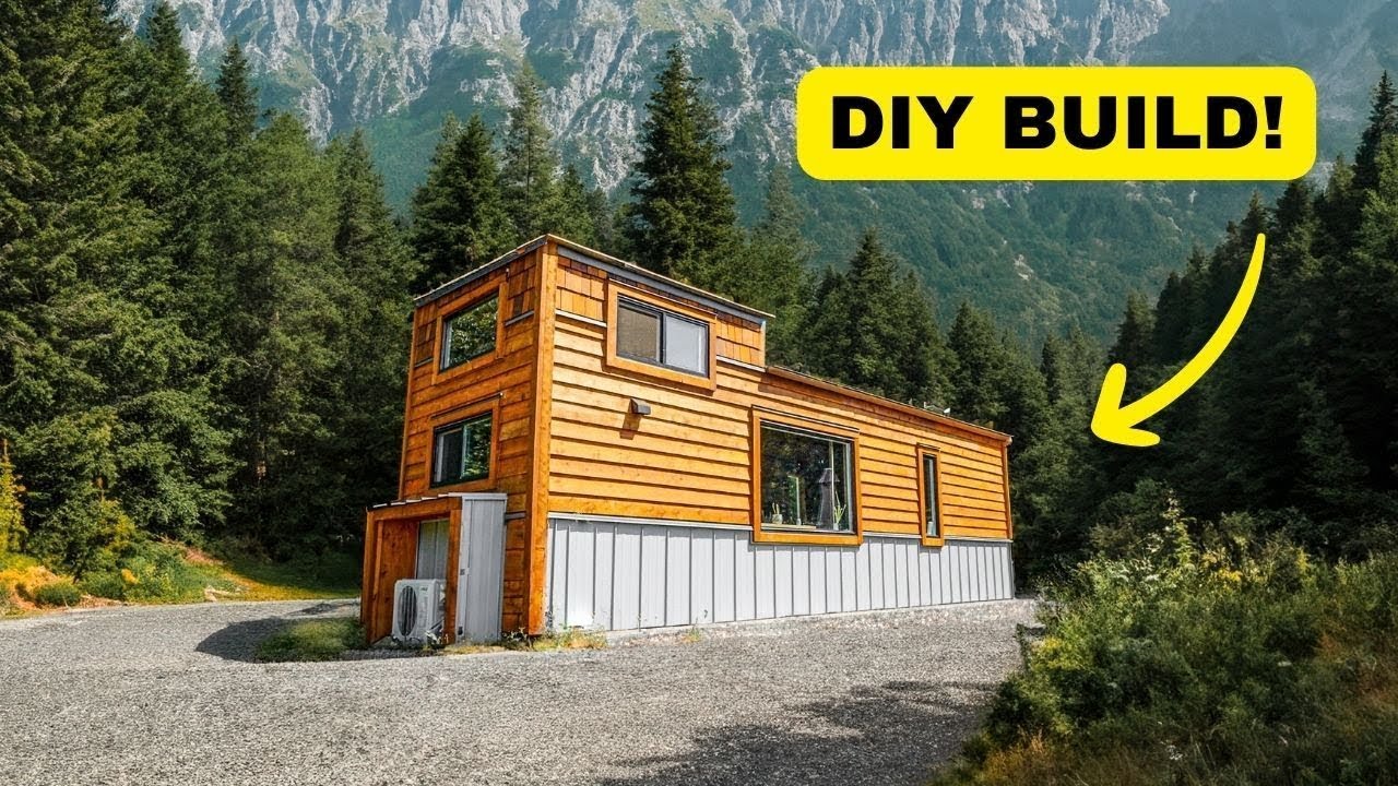 Diy Tiny House Build Full Tour Youtube