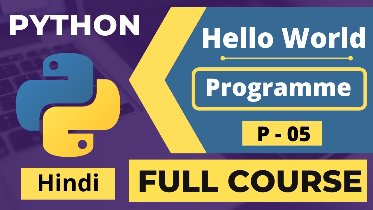 05 Python Hello World Program First Python Program Vs Code
