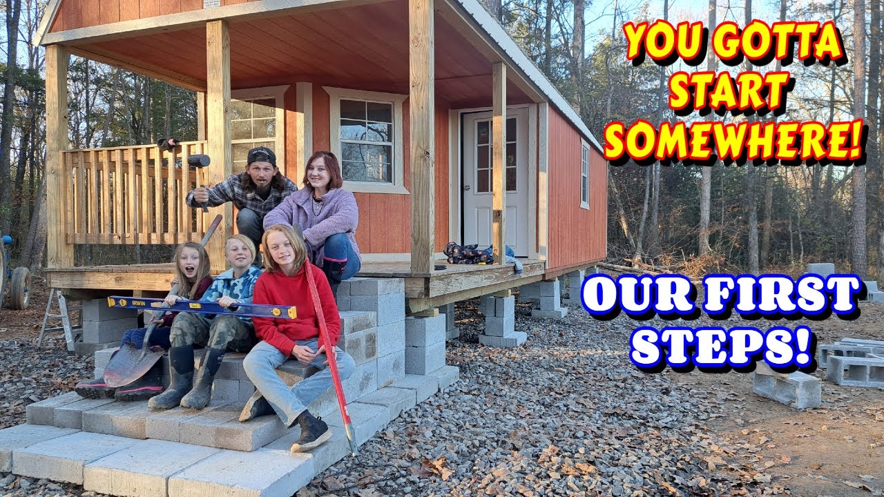 Let S Get To Steppin Work Couple Builds Tiny House Homesteading