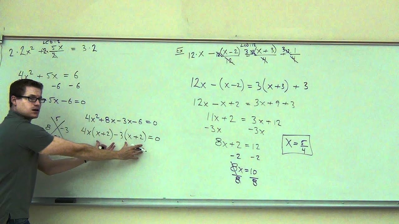 Intermediate Algebra Lecture C 1 Part 11 Youtube