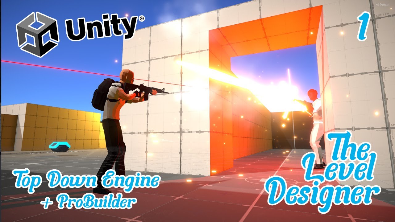 Top Down Engine Probuilder Unity Top Down Shooting Level Youtube