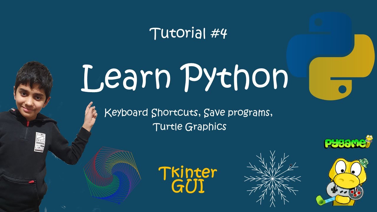 Learn Python Tutorial 4 Keyboard Shortcuts Save Programs Turtle