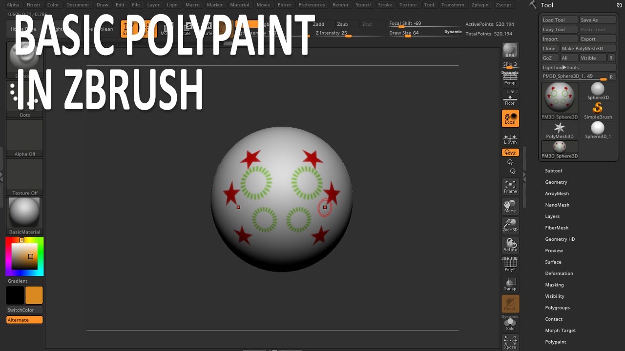 Zbrush Polypaint Tutorial At Austin Smither Blog