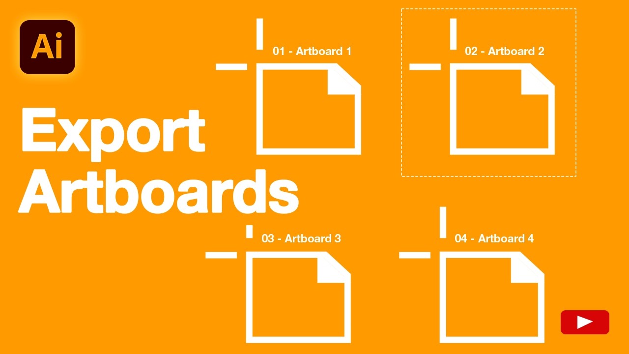 Export Artboard As Separate Files In Adobe Illustrator Youtube