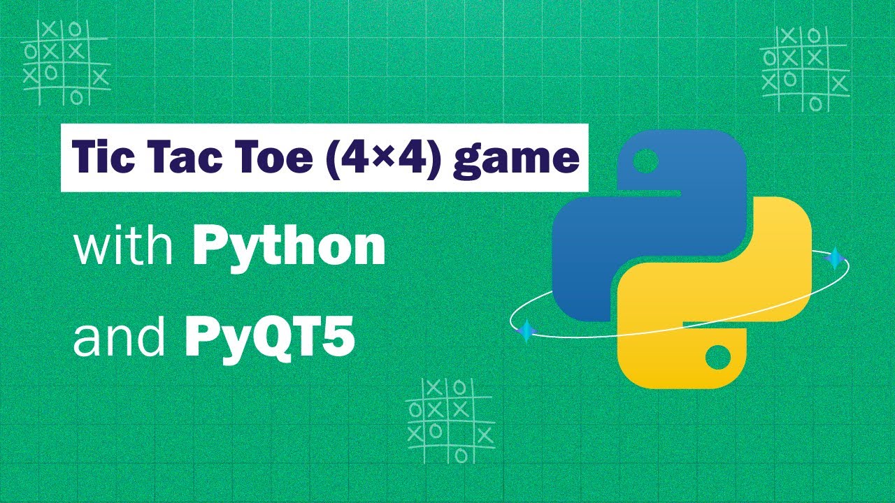 Tic Tac Toe In Python Tutorial Using Pyqt5 And Css Youtube