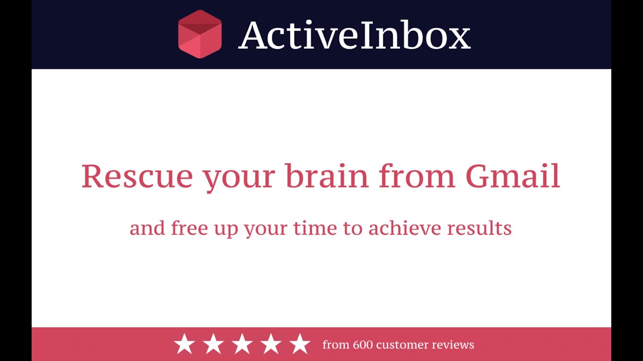 Activeinbox Take Control Of Gmail Youtube