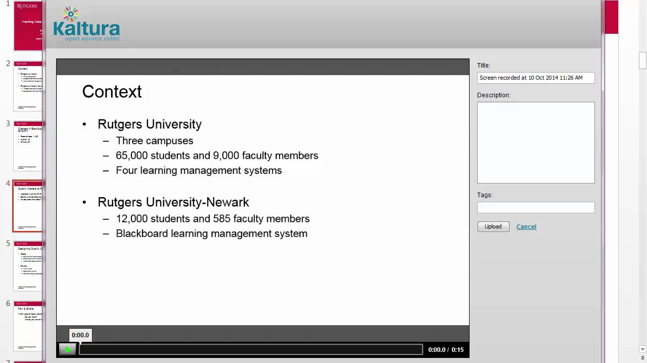 Faculty Narrated Presentation With Kaltura In Blackboard Youtube