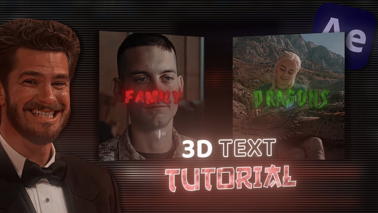 3d Text Tutorial In After Effects Fictic Editz Youtube