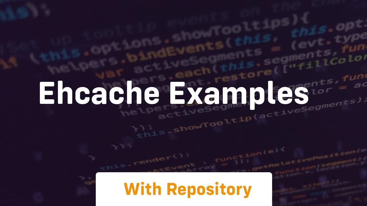 Ehcache Examples Youtube