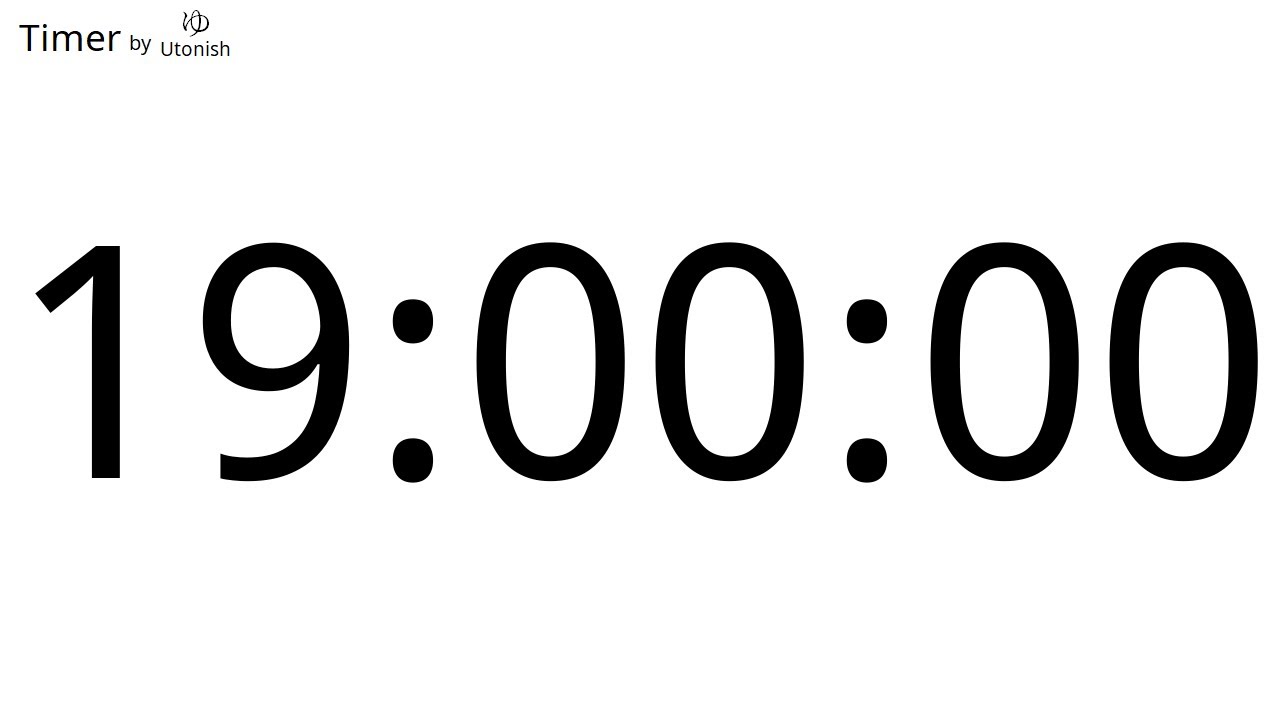 19 Hour Countdown Timer Youtube