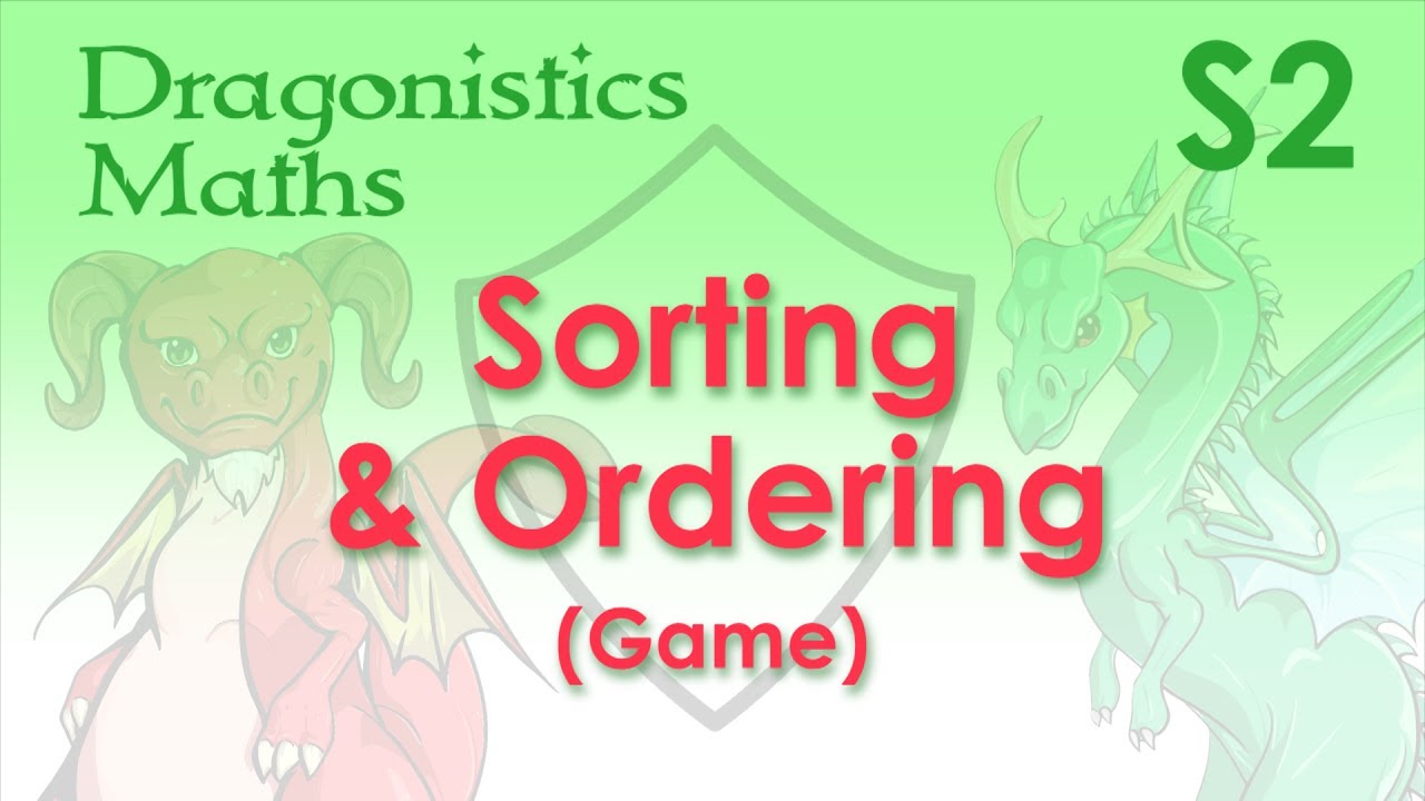 Dragonistics Maths S2 Sorting Ordering Game Youtube