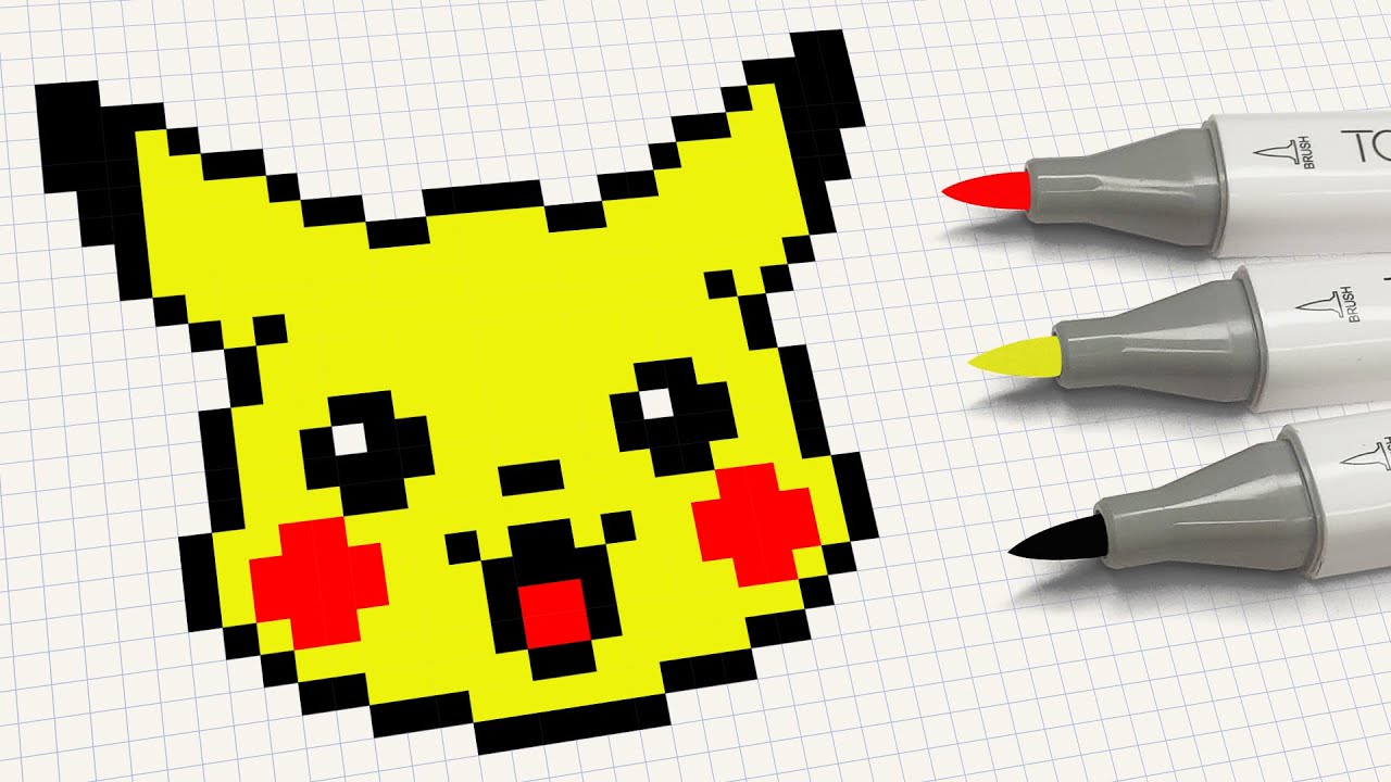 How To Draw Pikachu Pixel Art