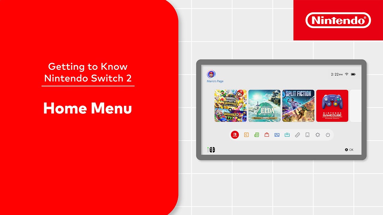 Getting To Know Nintendo Switch 2 Home Menu Youtube
