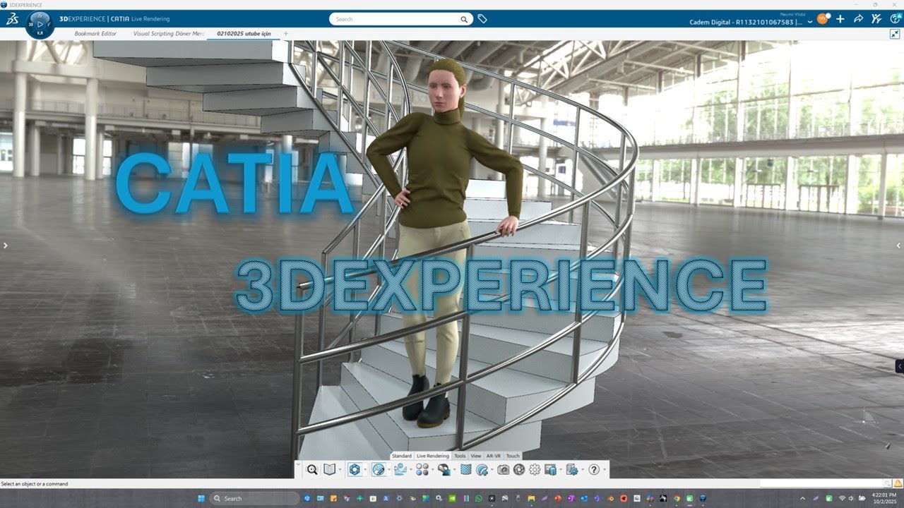 3dexperience Catia Visual Scripting Human Design Live Render Ile
