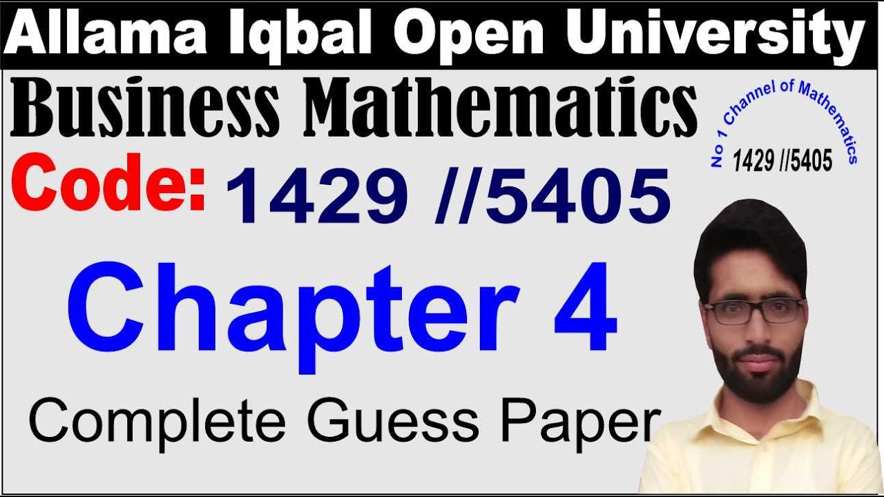 1429 Code Chapter 4 Guess Paper 2024 Aiou Course Code 1429 Guess