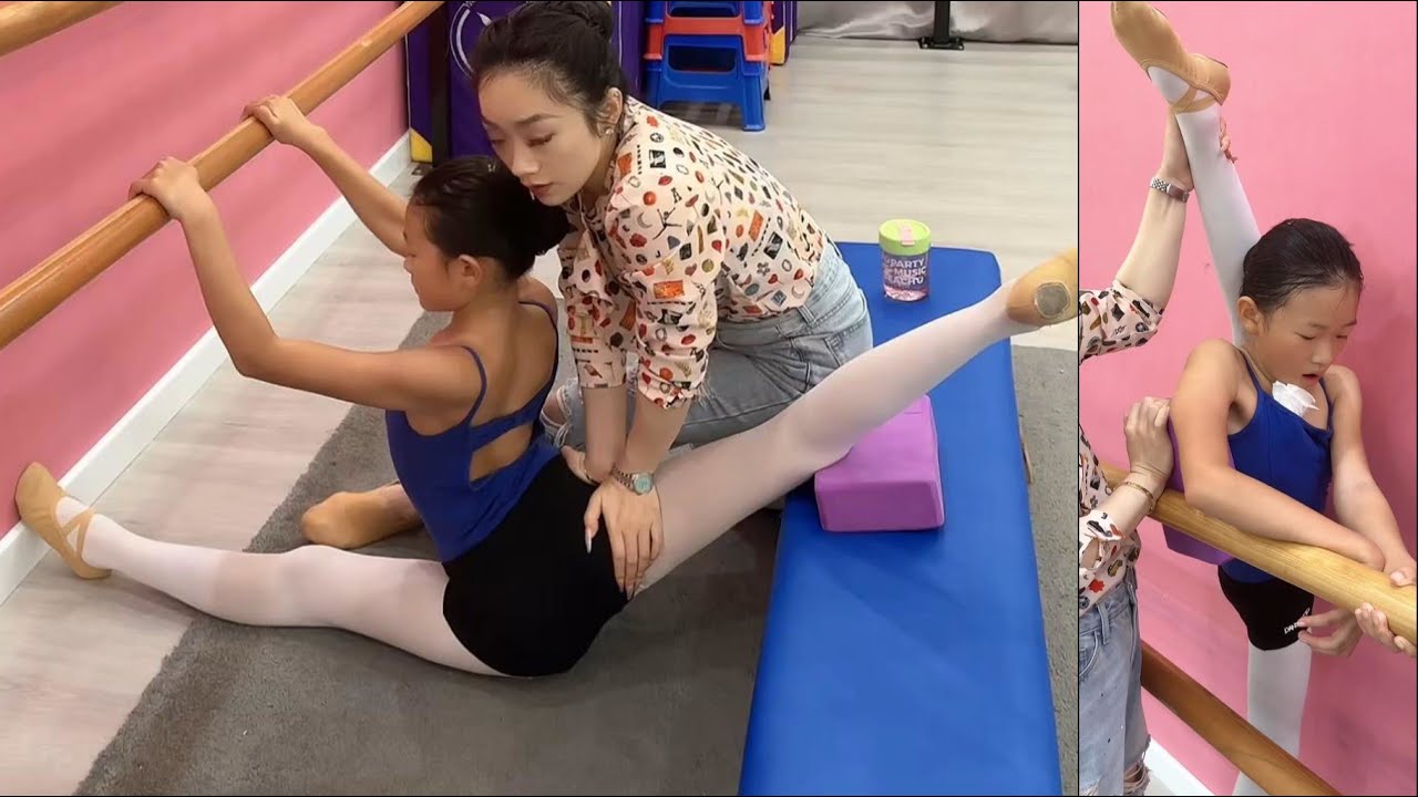 Dance Flexibility Training This Girl Has Excellent Endurance And Can