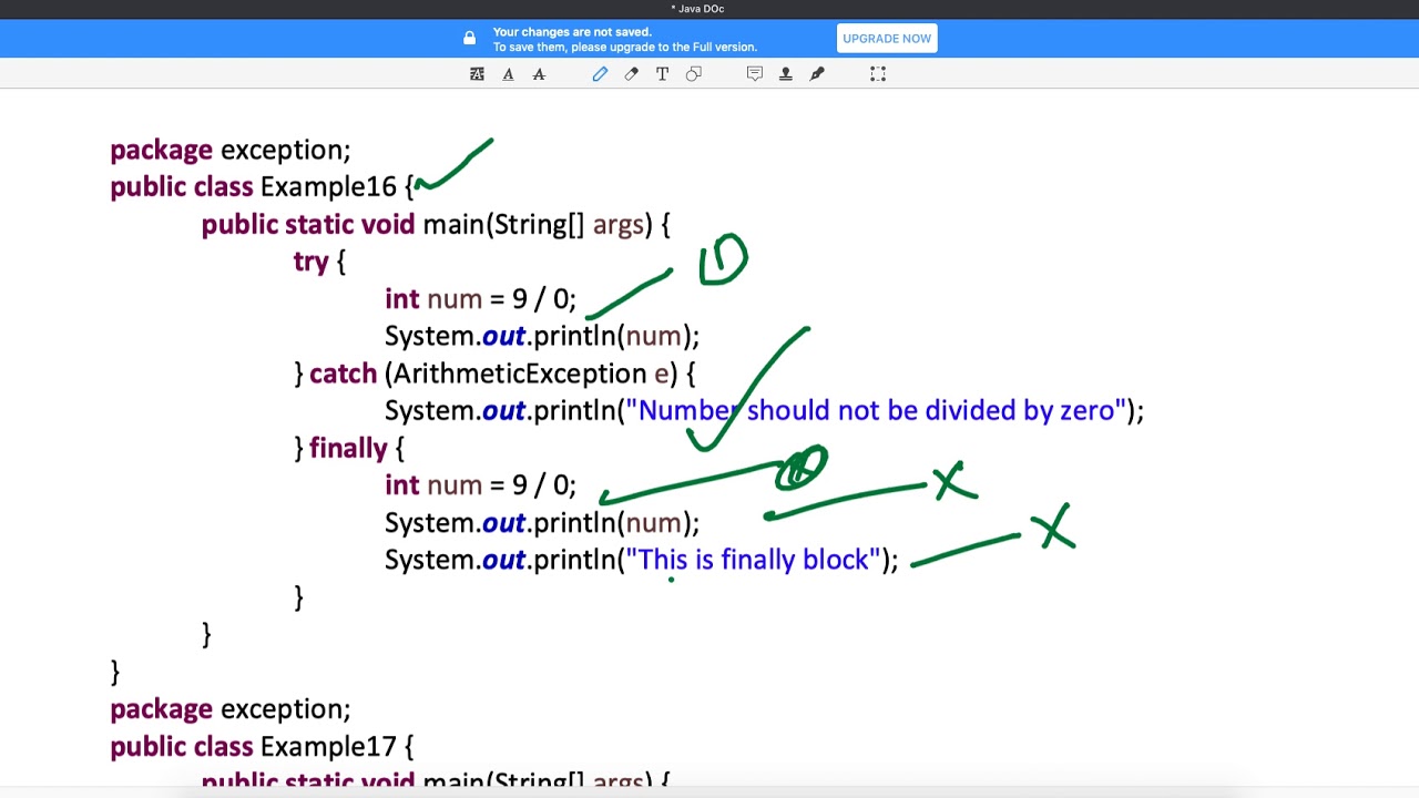 Finally Block In Java Video 14 Youtube