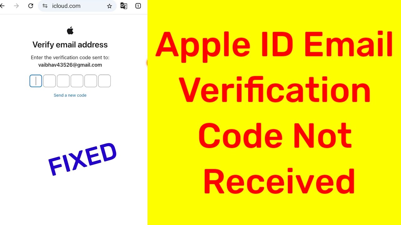 Fix Apple Id Email Verification Code Not Received Problem Youtube