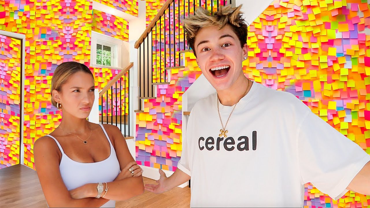 Sticky Note Prank On Lexi Rivera Youtube