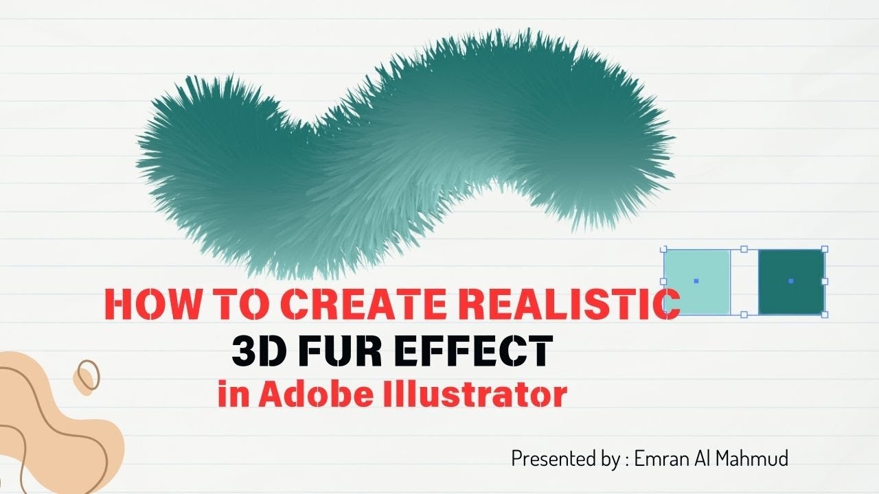 How To Create Realistic 3d Fur Effect In Adobe Illustrator Youtube