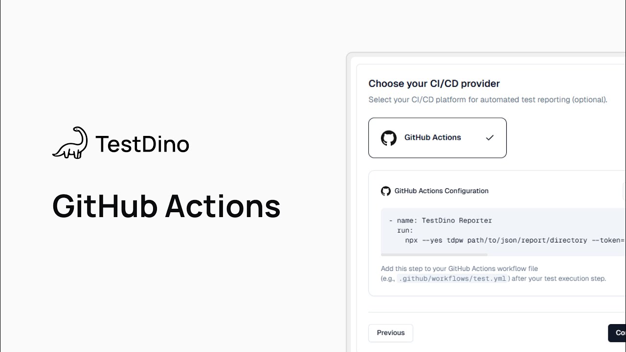 Testdino Github Action Setup Youtube
