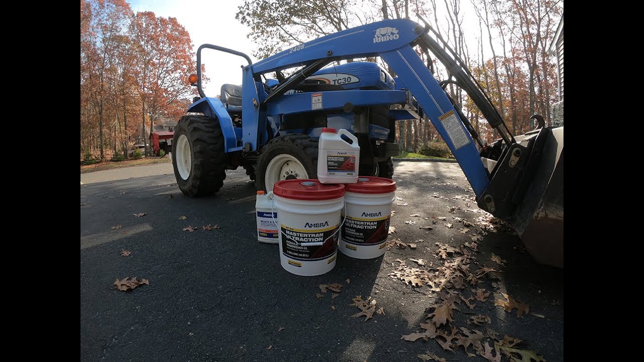 How To Change Hydraulic Oil On New Holland Tc30 Youtube