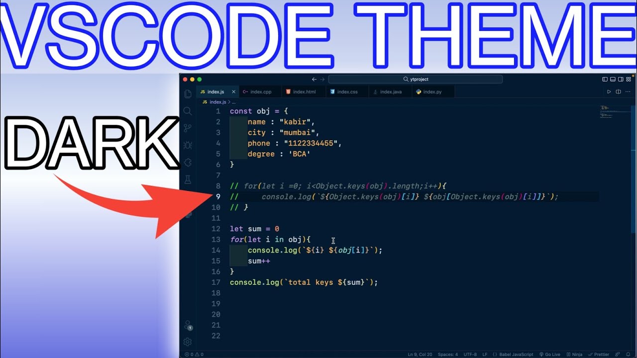 New Vscode Theme Dark Mode Youtube