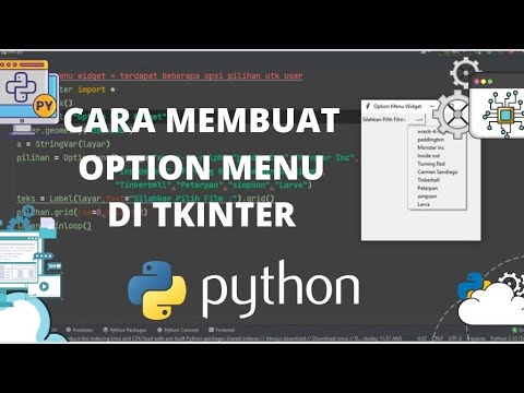 Tkinter Tutorial Cara Membuat Option Menu Di Tkinter Python Gui Python