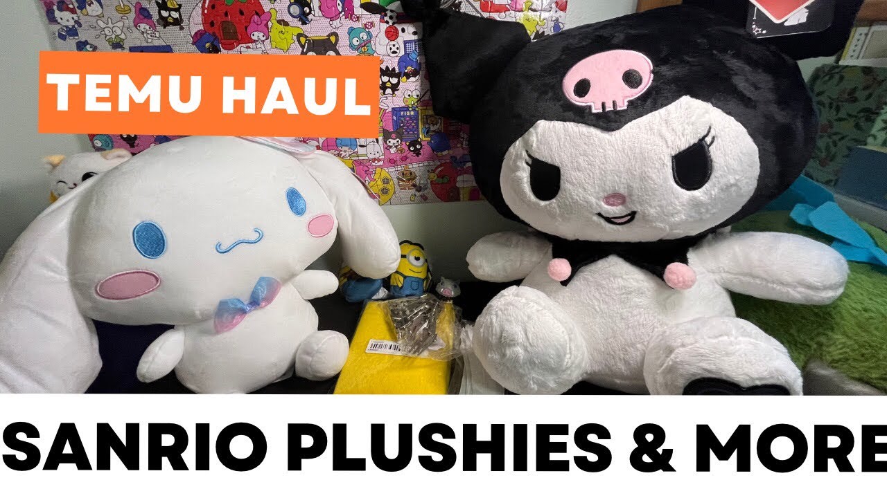 Mini Temu Haul Sanrio Plushies Demon Slayer Figure Craft Supplies