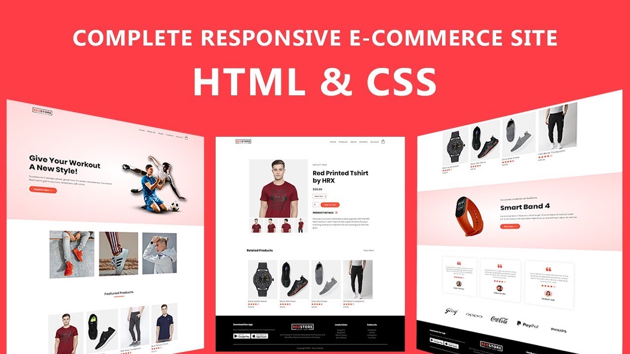 How To Build Ecommerce Website With Html Css Javascript Step By Step