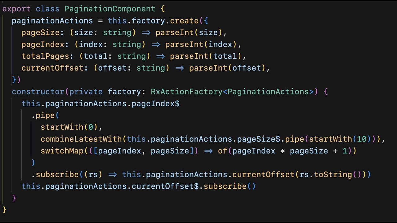 Pagination With Angular Rxangular Actions Youtube