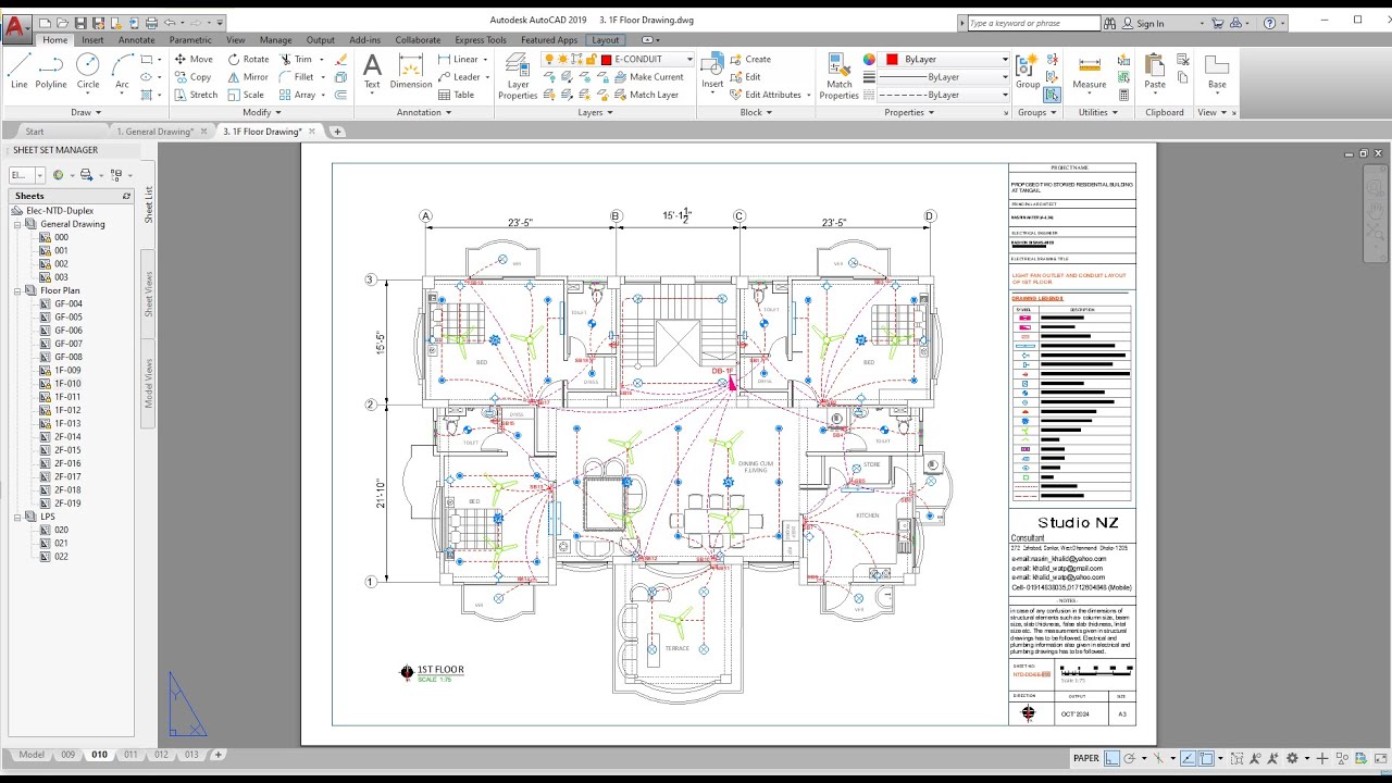 Autocad Electrical Drawing Youtube