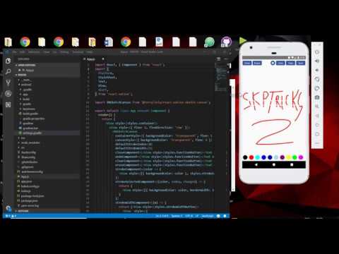 React Native Sketch Canvas Android Or Ios Example Skptricks