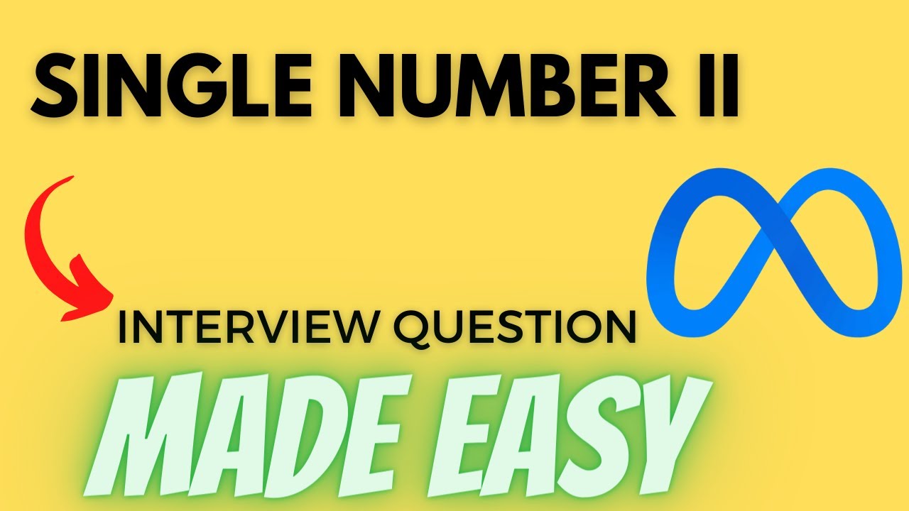 Single Number Ii Leetcode 137 Python Youtube