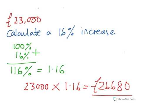Percentage Increase Decrease Using Multipliers Youtube