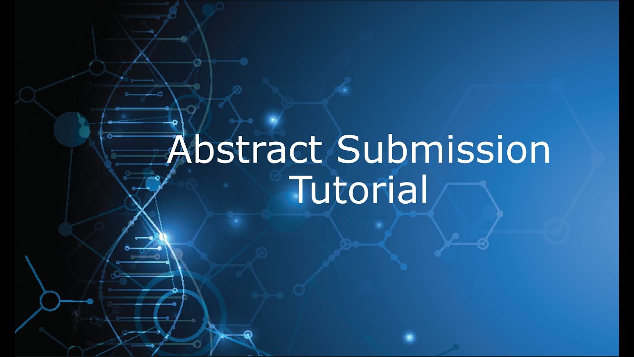 Pas 2023 Abstract Submission Tutorial Youtube