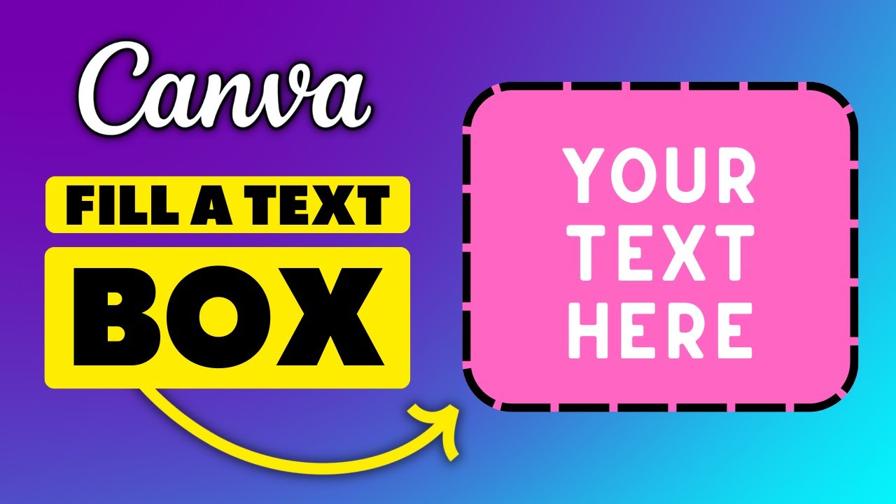 How To Fill A Text Box With Color In Canva Youtube