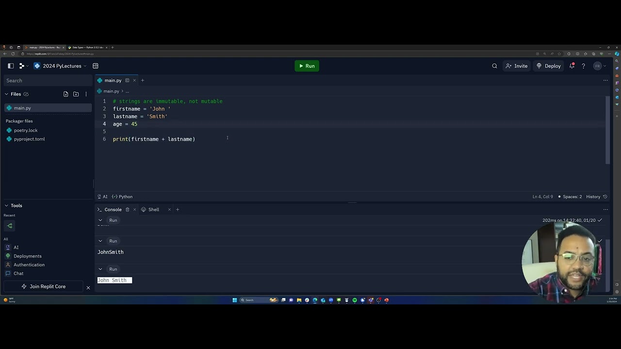 Module 2 Data Types In Python Youtube