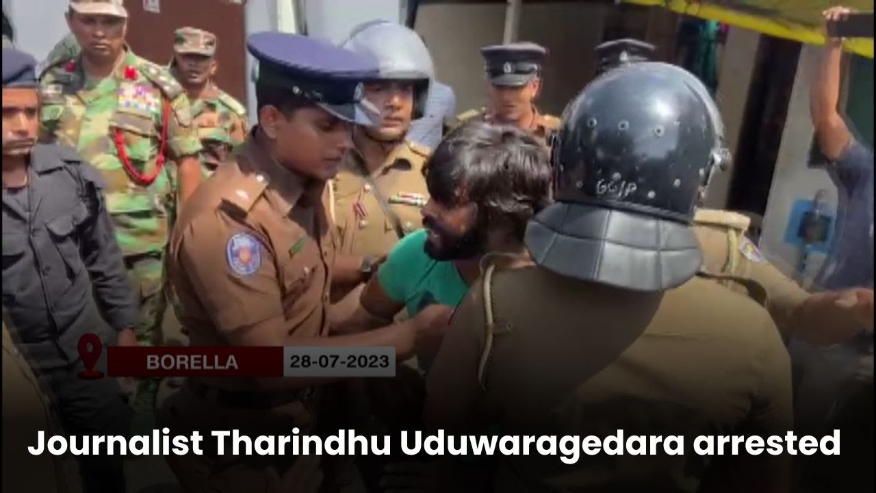 Journalist Tharindhu Uduwaragedara Arrested Youtube