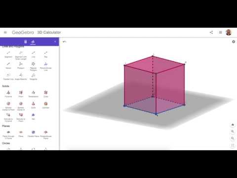 Creating A Cube In Geogebra 3d Method 3 Youtube
