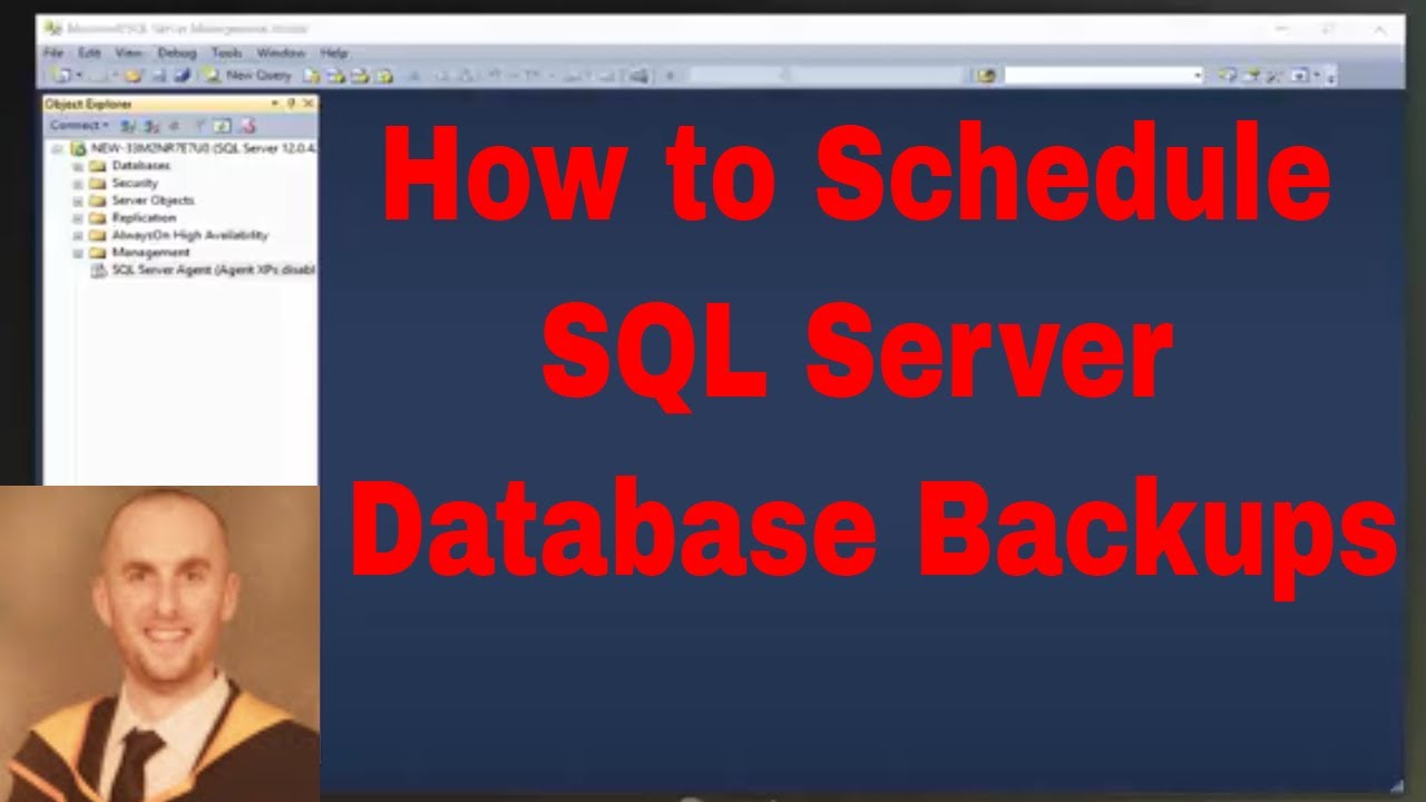How To Schedule Sql Server Database Backups Youtube