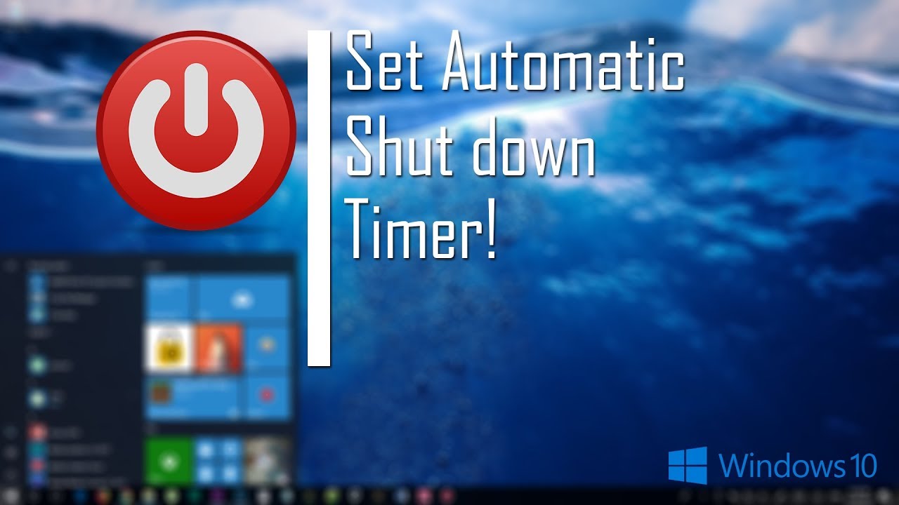 How To Shutdown Your Pc Automatically Using Timer Windows 10 Youtube