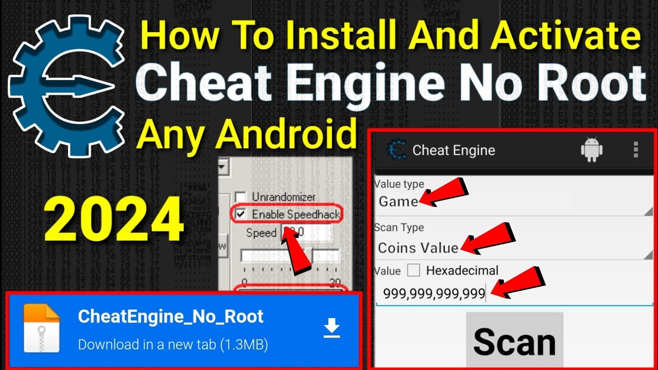 How To Install And Use Cheat Engine No Root Any Android 2024 Youtube