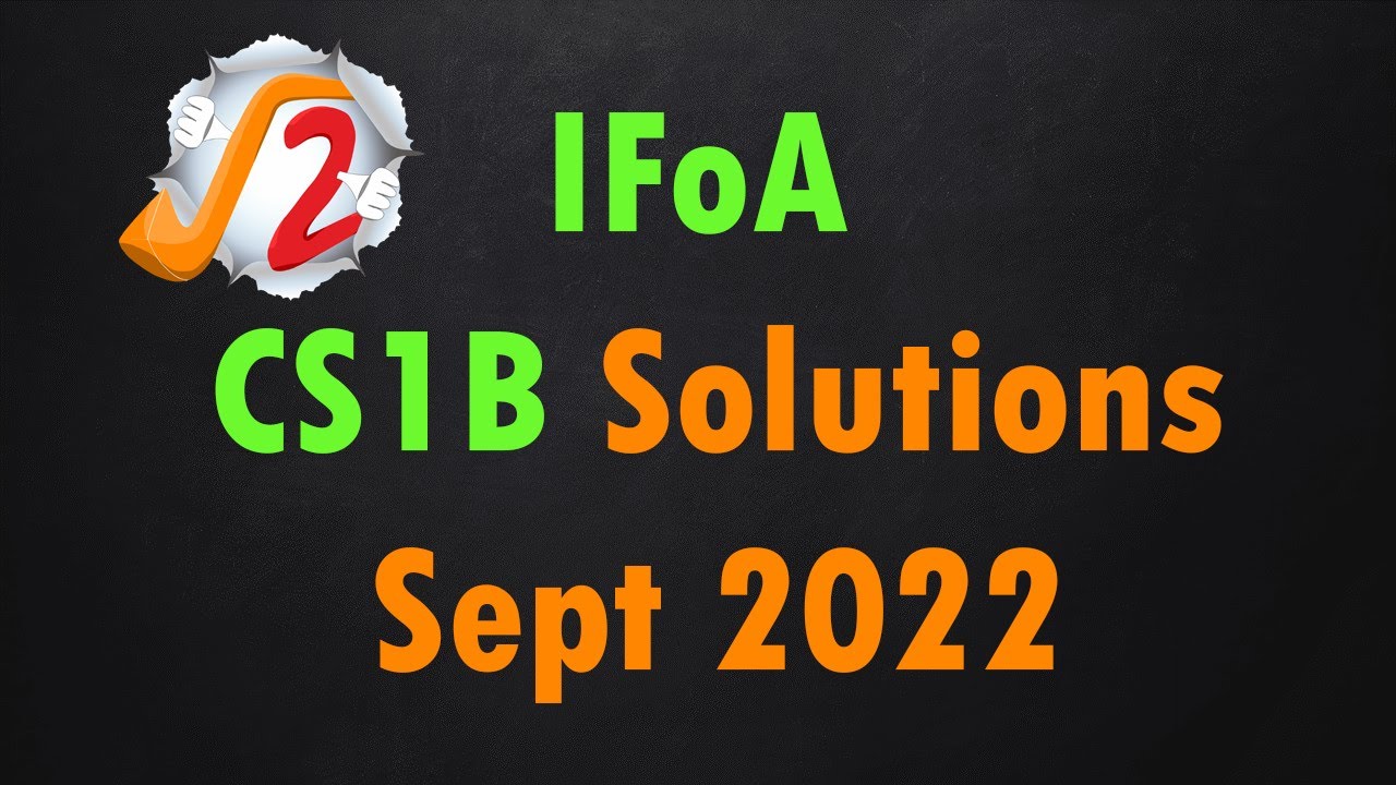 Ifoa Cs1b September 2022 Solutions Youtube