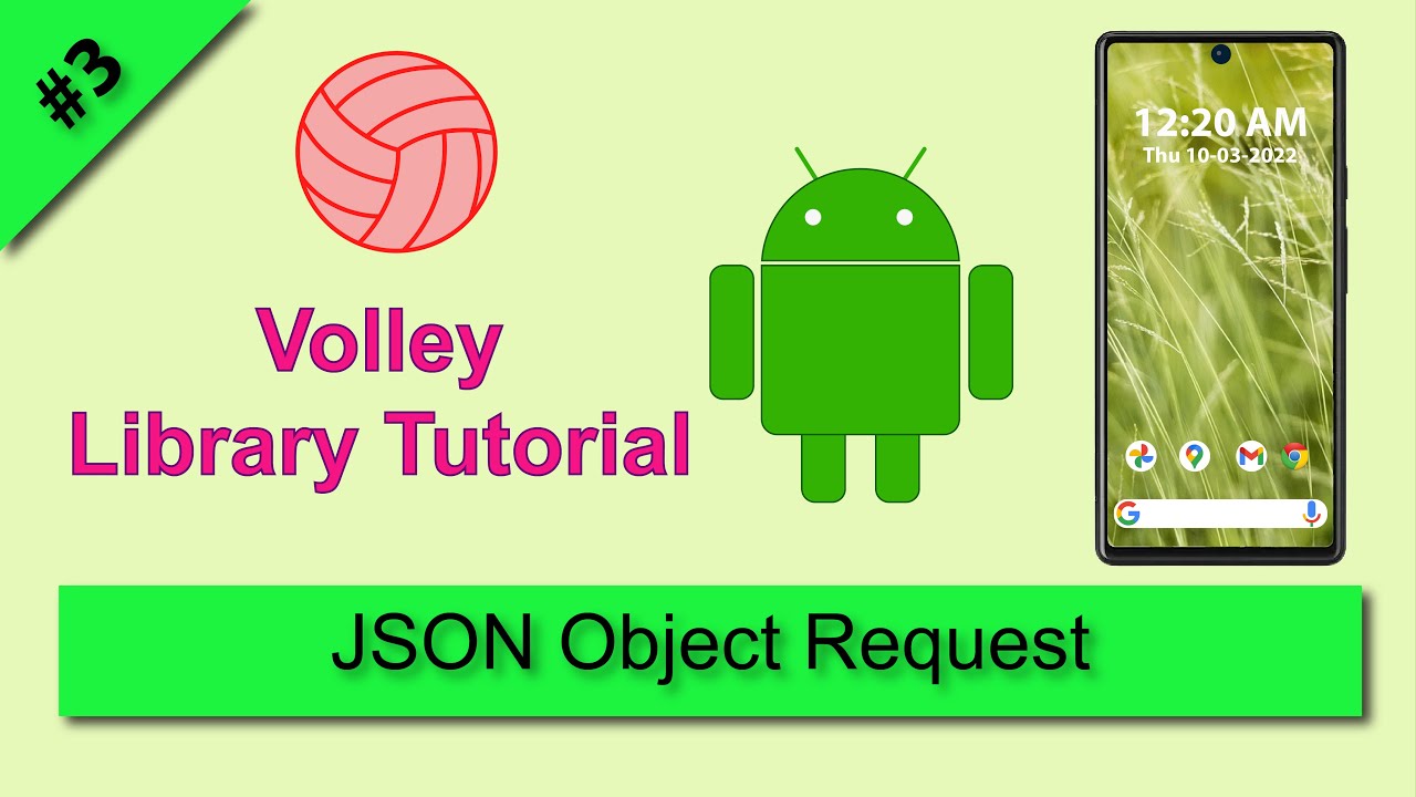 Json Object Request Volley Library Android Studio Tutorial How To Use