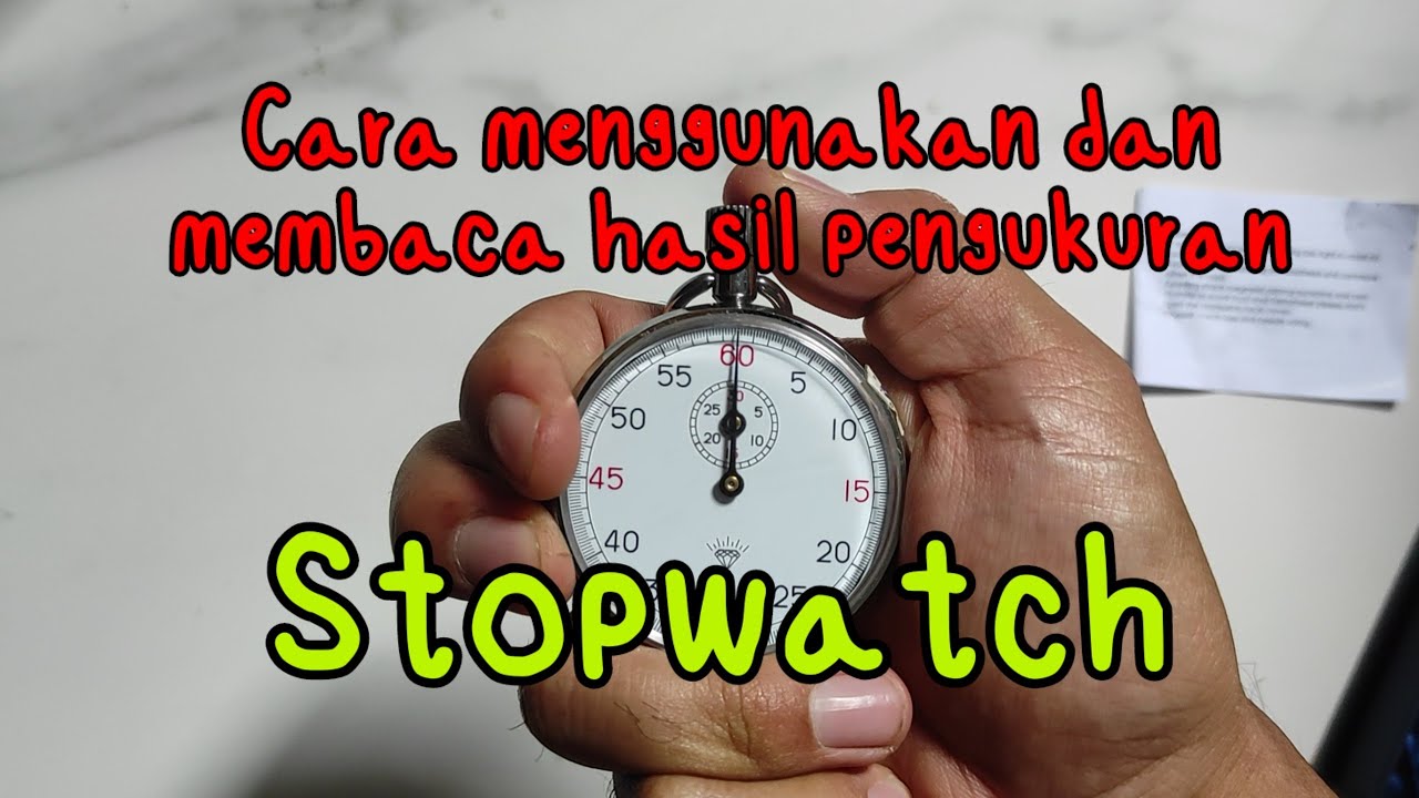 Cara Menggunakan Stopwatch Youtube